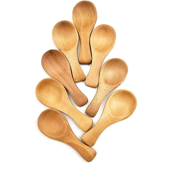 no brand | Dining | 8pcs Small Solid Wood Condiments Spoons | Poshmark